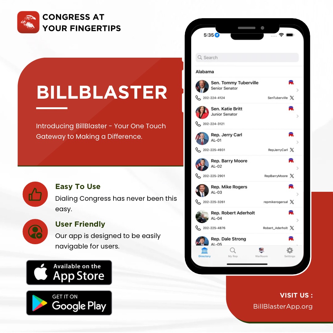 BillBlaster – Congress at Your Fingertips